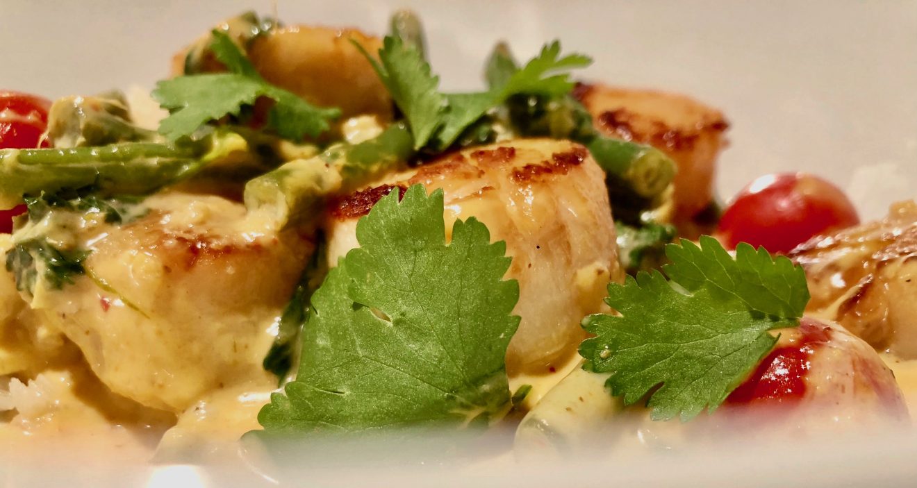 Seared Scallops with Thai Red Curry – Our Wild Savory Kitchen