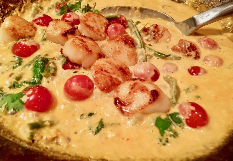 Seared Scallops with Thai Red Curry – Our Wild Savory Kitchen