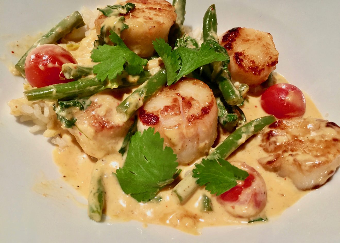Seared Scallops with Thai Red Curry – Our Wild Savory Kitchen